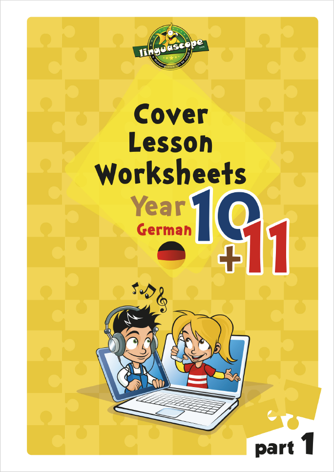 Cover Lesson Worksheets - Years 10 & 11 German, Part 1 (Downloadable e ...