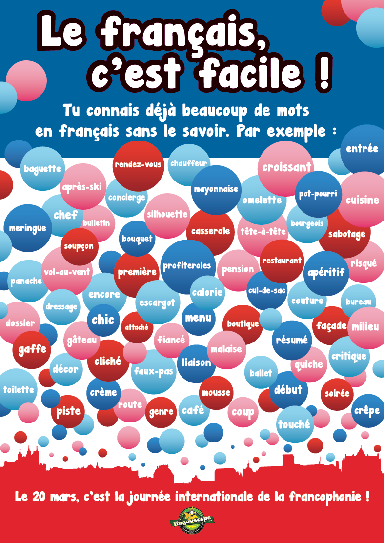 Francophonie Day poster with suggestions for activities (downloadable ...